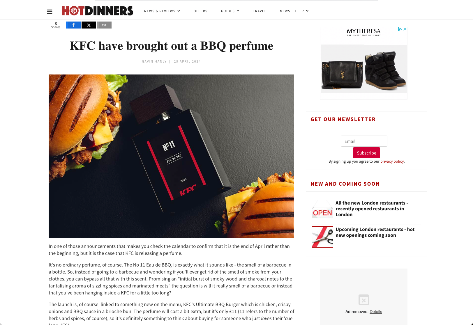 KFC's Fragrance “No.11 Eau de BBQ” – The Perfume Studio