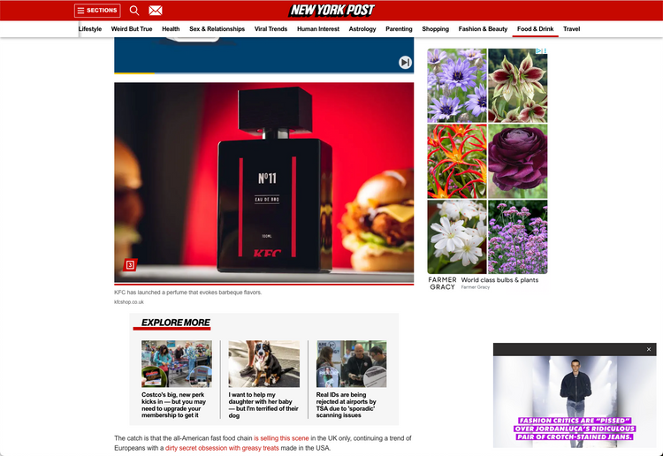 KFC's Fragrance “No.11 Eau de BBQ” – The Perfume Studio